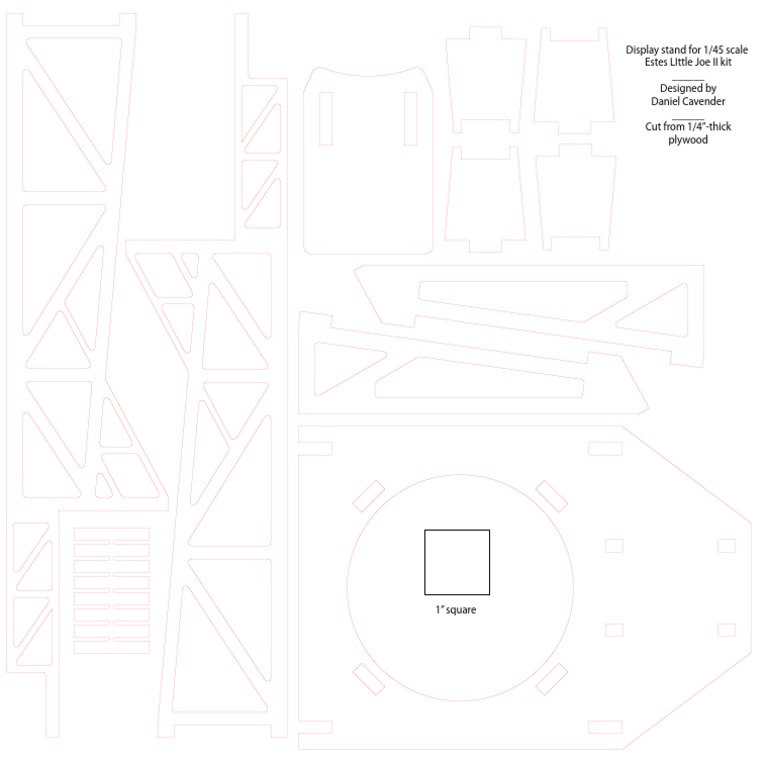Estes Little Joe II Display Stand PDF | PDF