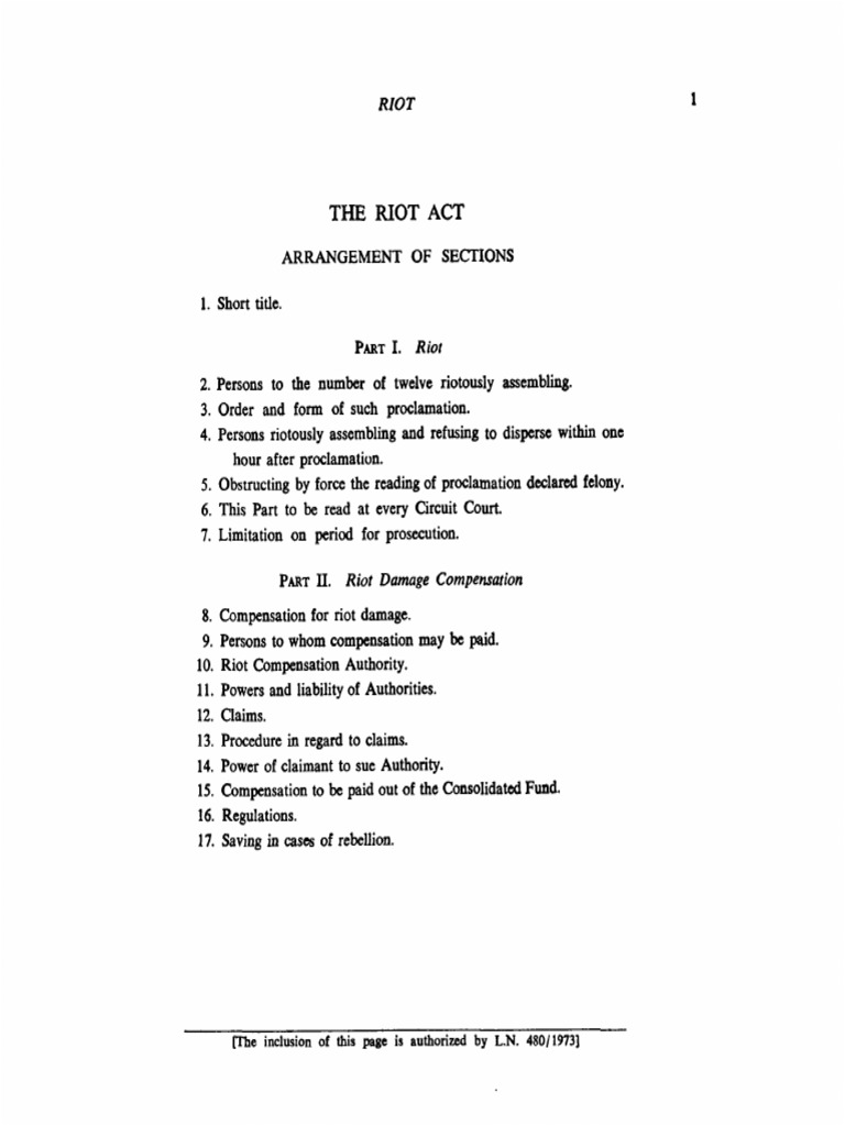 Riot Act | PDF | Damages | Common Law