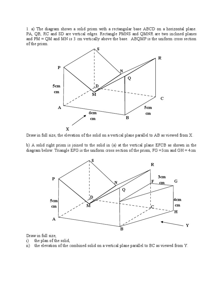 Plan and Elevation | PDF | Rectangle | Convex Geometry