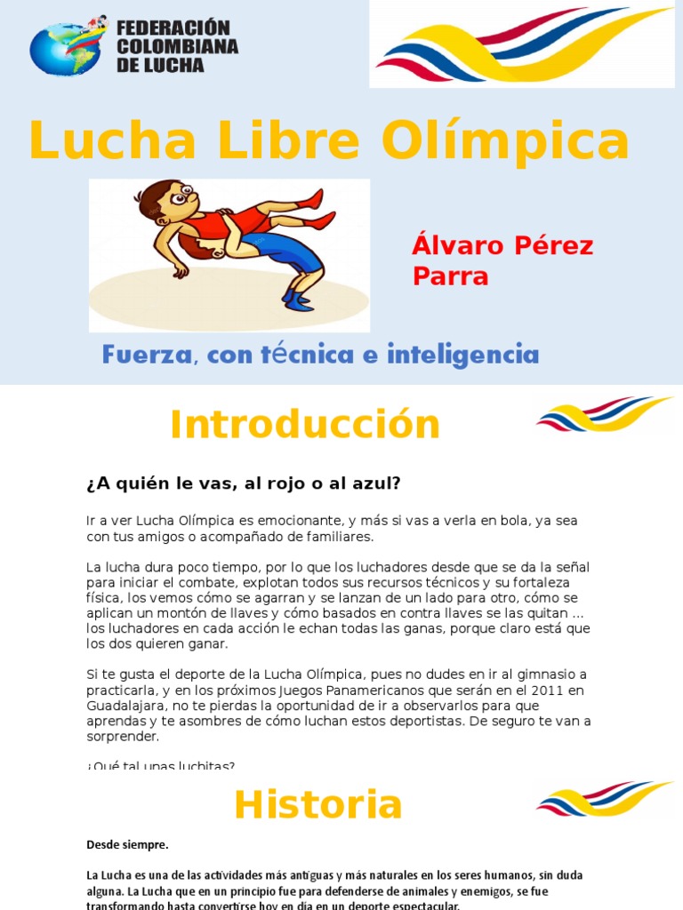 Historia y Reglas de la Lucha Olímpica | PDF | Estilos de artes ...
