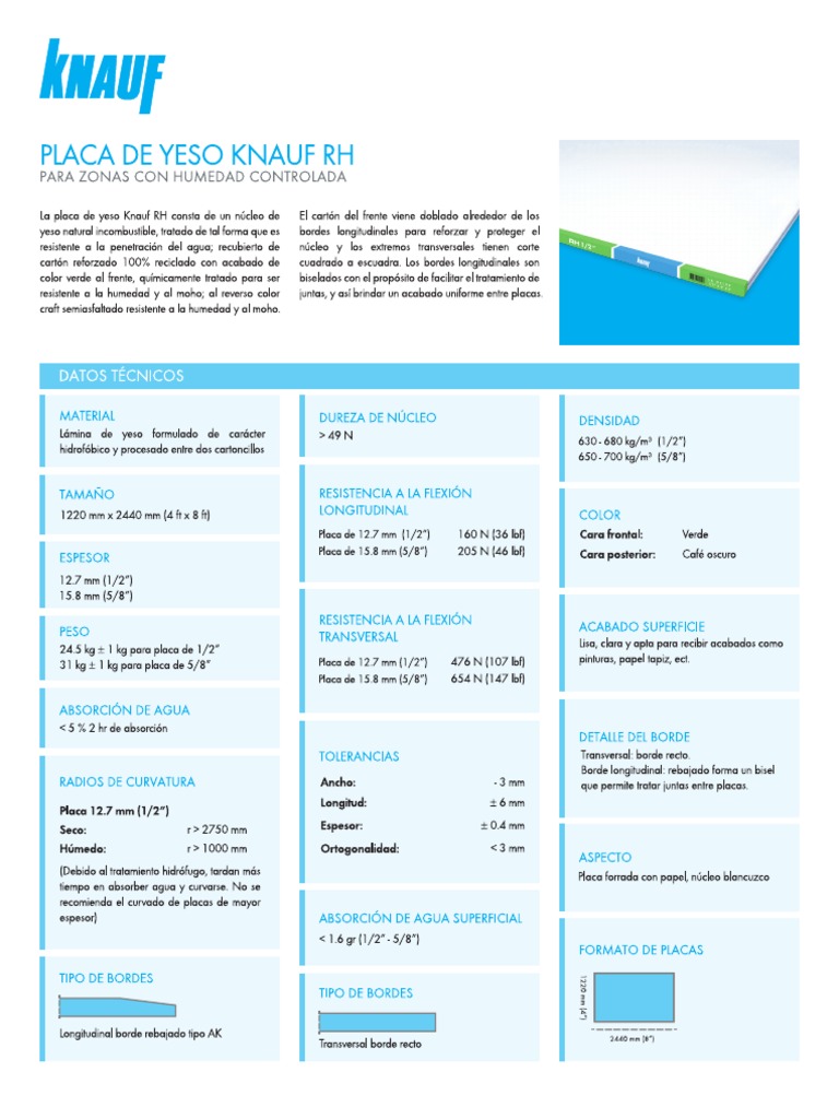 Placa Knauf RH PDF | PDF