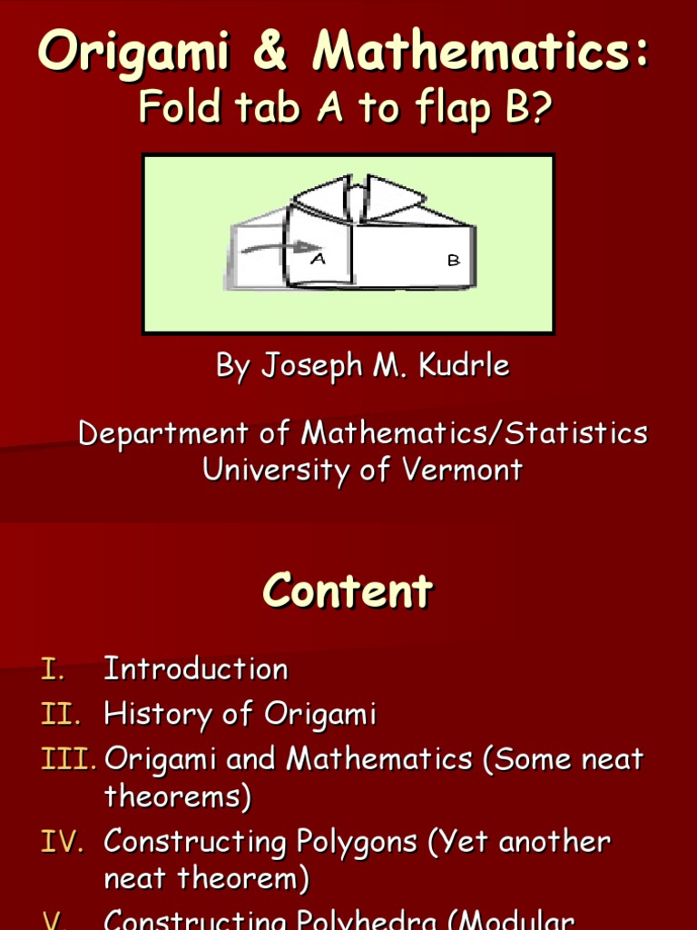 Origamiand Mathematics | PDF | Origami | Polygon
