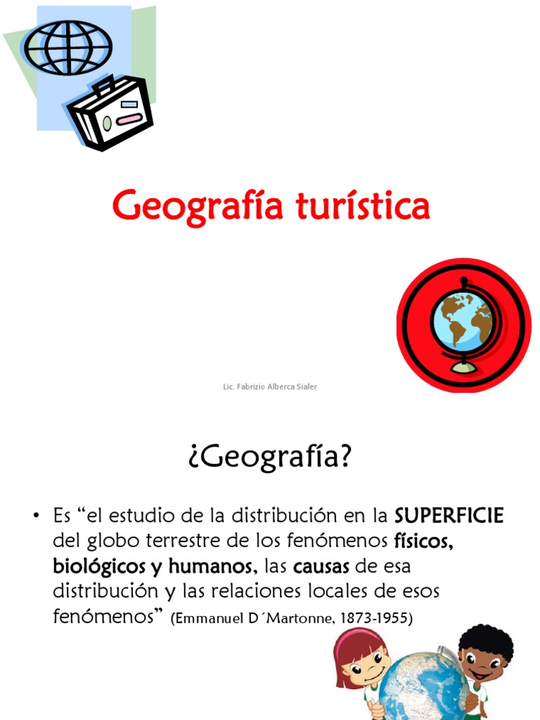 Geografía Turística: Definición y Conceptos | PDF | Turismo | Geografía