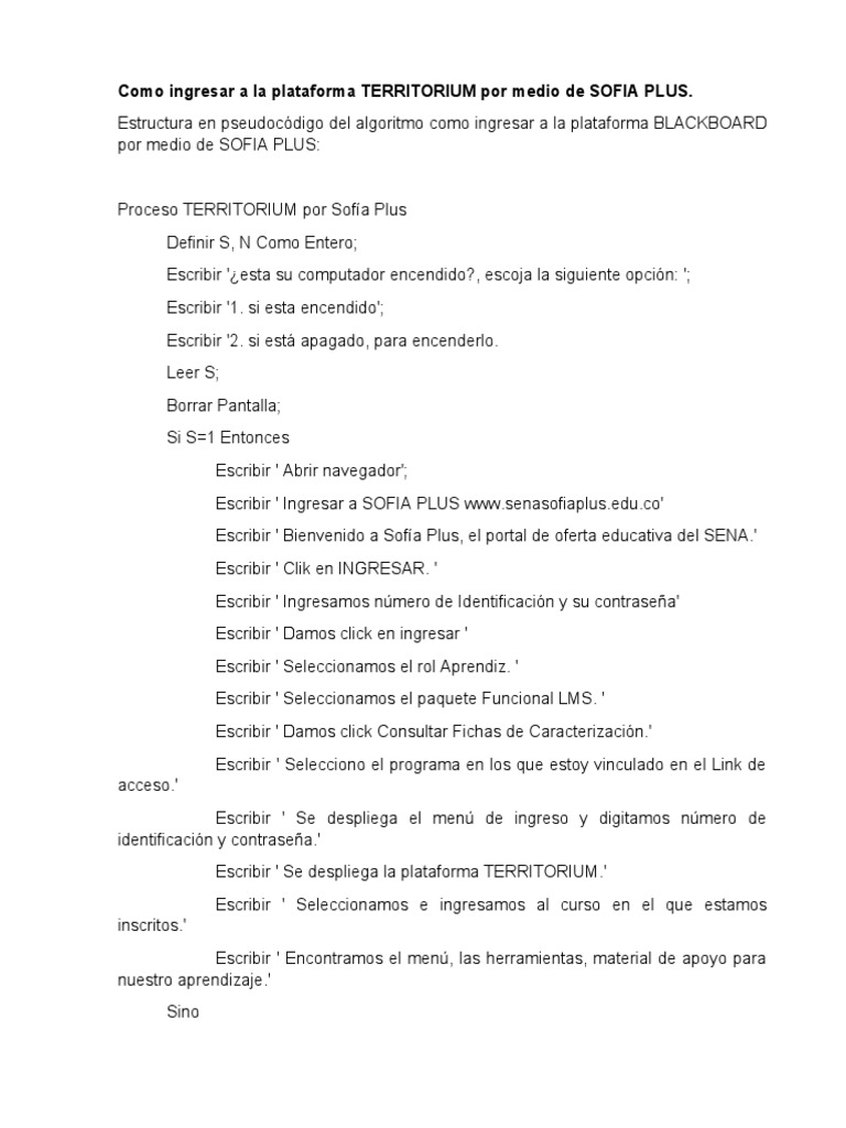 Algoritmo en Pseudocodigo Actividad 2 - Evidencia 2 | PDF | Informática | Aprendizaje