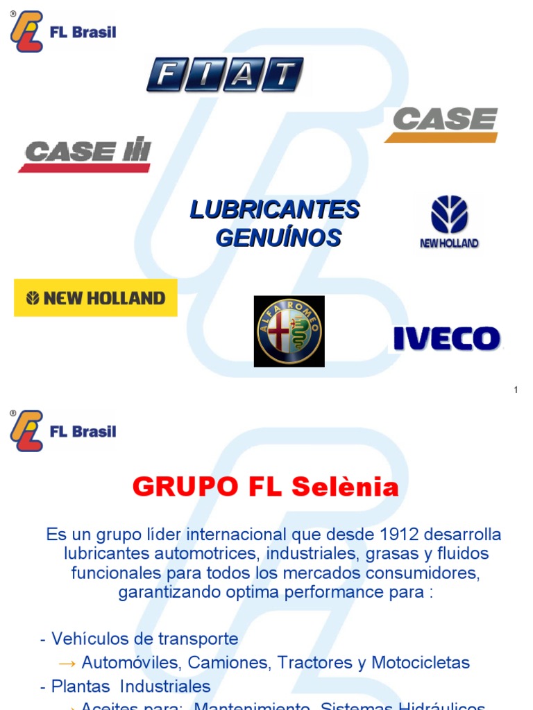 Perfil de Grupo FL Selènia: Líder mundial en lubricantes genuinos | PDF ...
