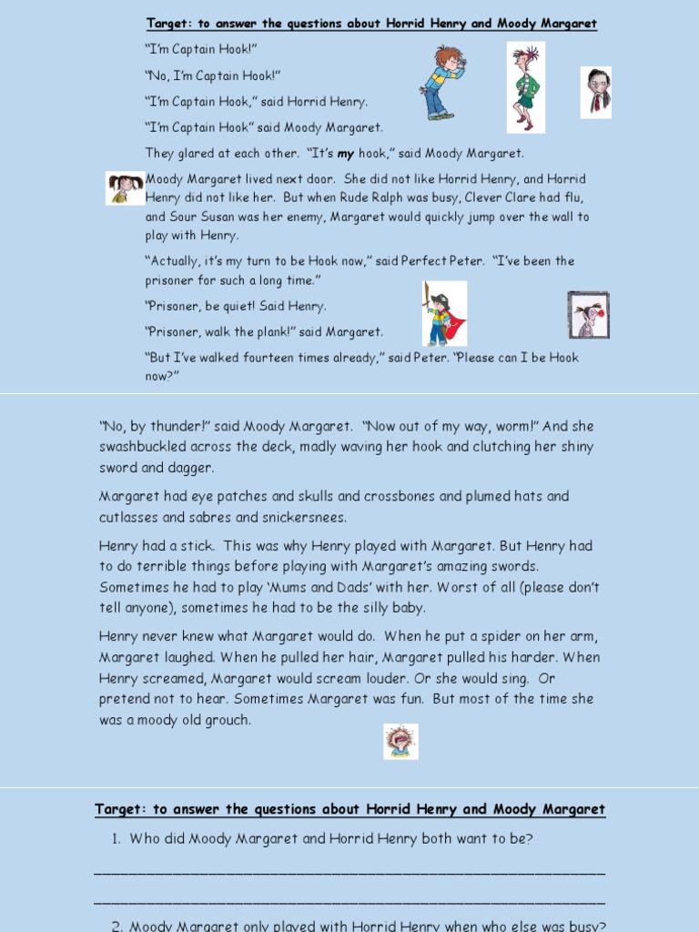 Horrid Henry and Moody Margaret | PDF