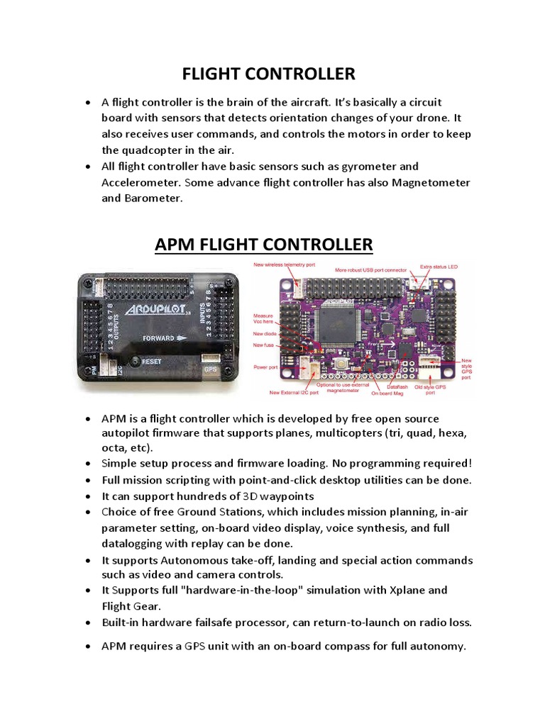 Flight Controller | PDF | Compass | Flight Controller