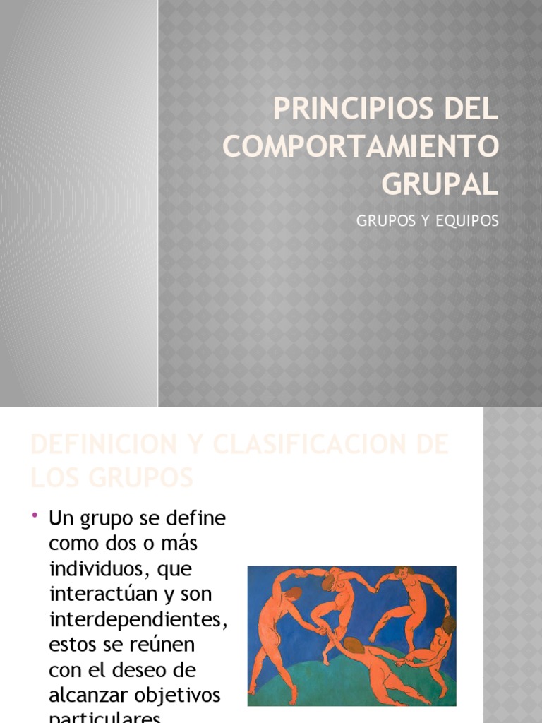 Principios Del Comportamiento Grupal | PDF | Toma de decisiones | Comportamiento