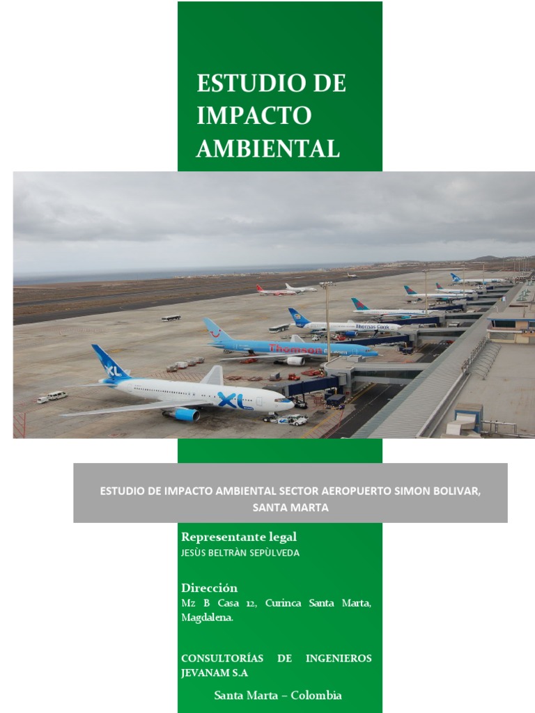 Estudio de Impacto Ambiental Sector Aeropuerto Simon Bolivar | PDF | Ecosistema | Aeropuerto