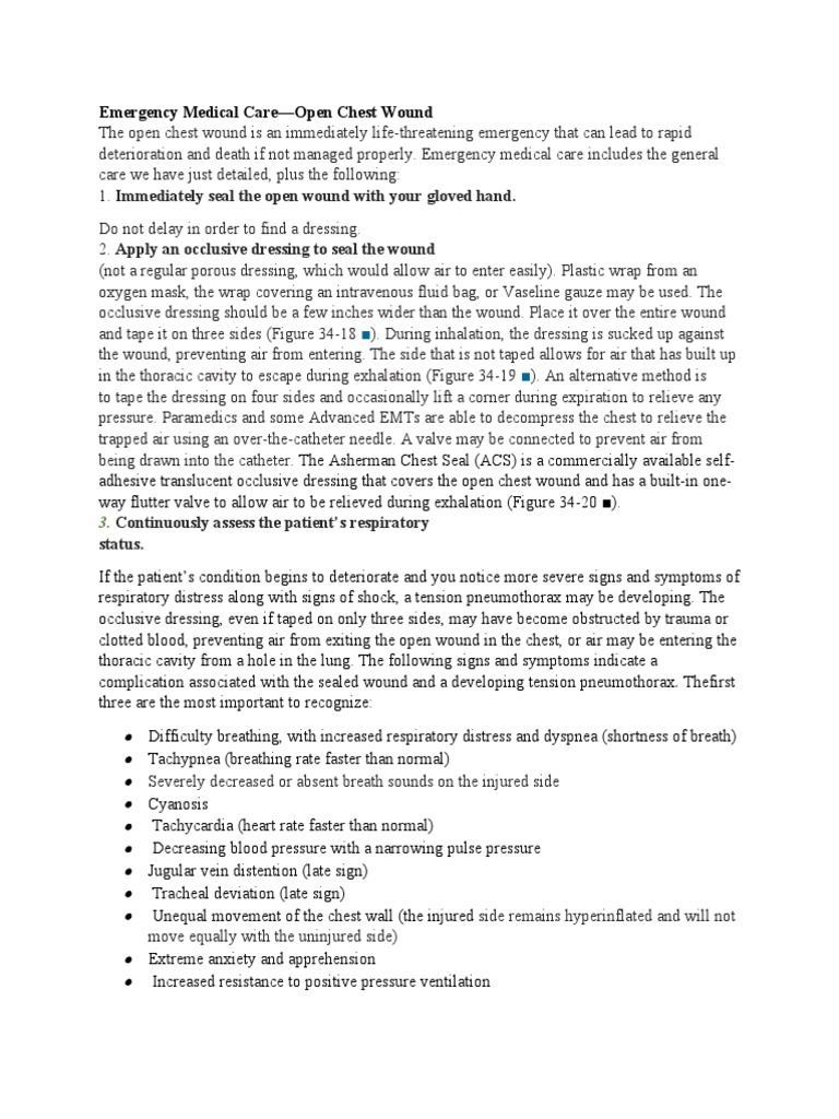 Prosedur Occlusive Dressing | PDF | Lung | Thorax