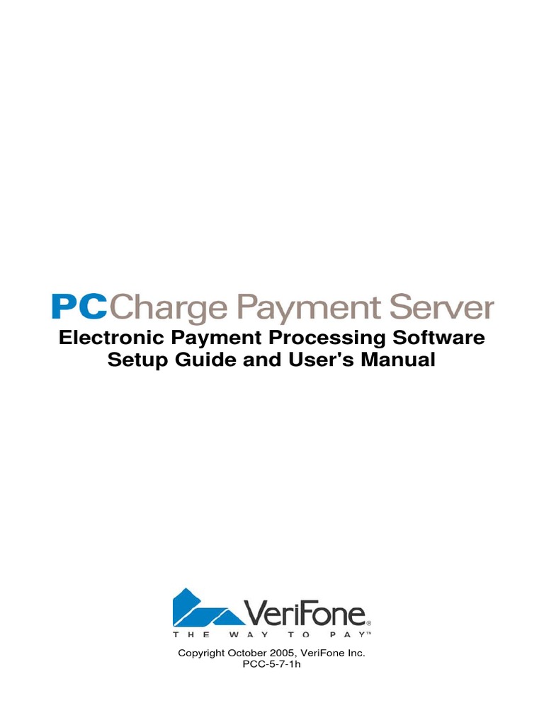 VeriFone PCCharge User Manual | PDF | Microsoft Windows | Visa Inc.