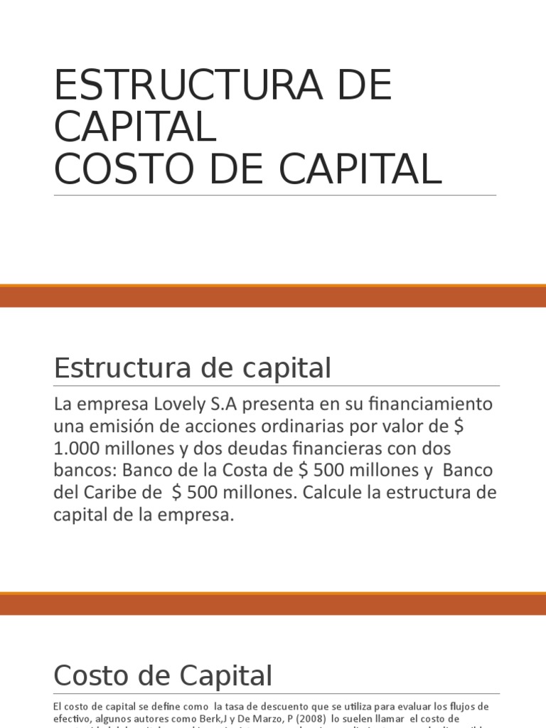 Estructura de Capital | PDF
