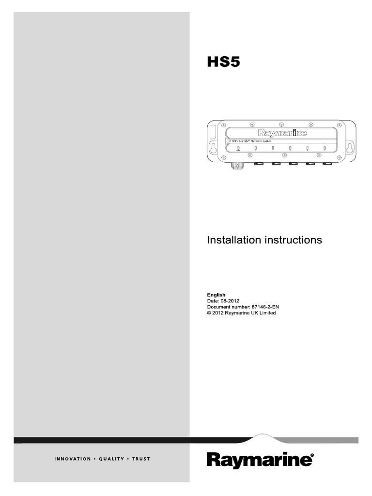 Raymarine HS5 Manual PDF | PDF | Electromagnetic Compatibility ...
