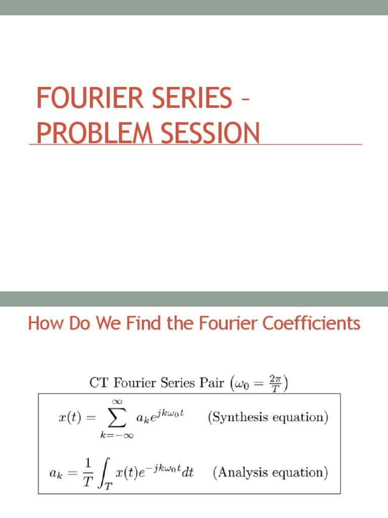 Lecture-16 CTFS Problem Session PDF | PDF