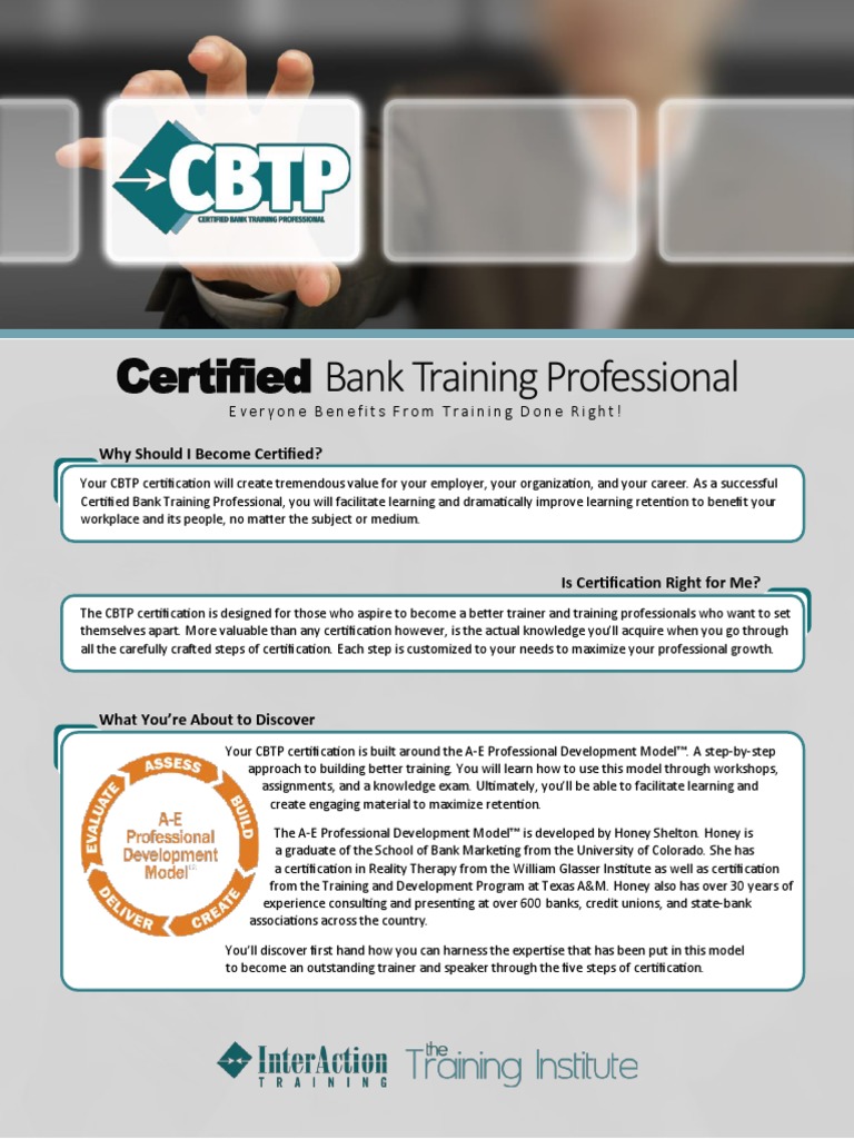 CBTP Brochure | PDF | Test (Assessment) | Pedagogy