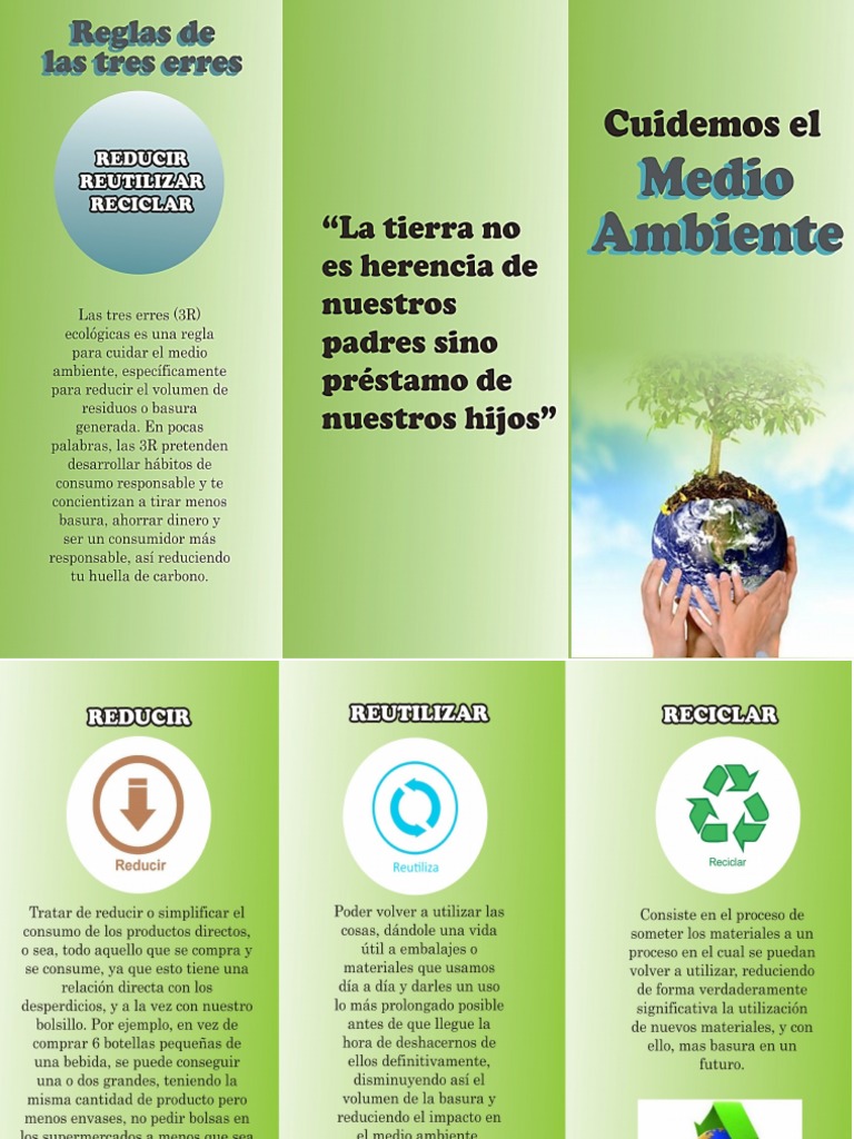 Folletos de Las 3 R Ambientales | PDF