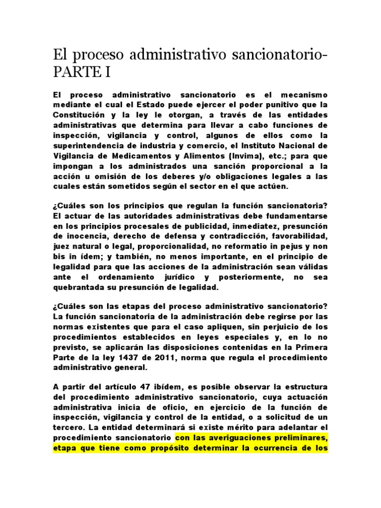 El Proceso Administrativo Sancionatorio | PDF | Virtud | Esfera pública