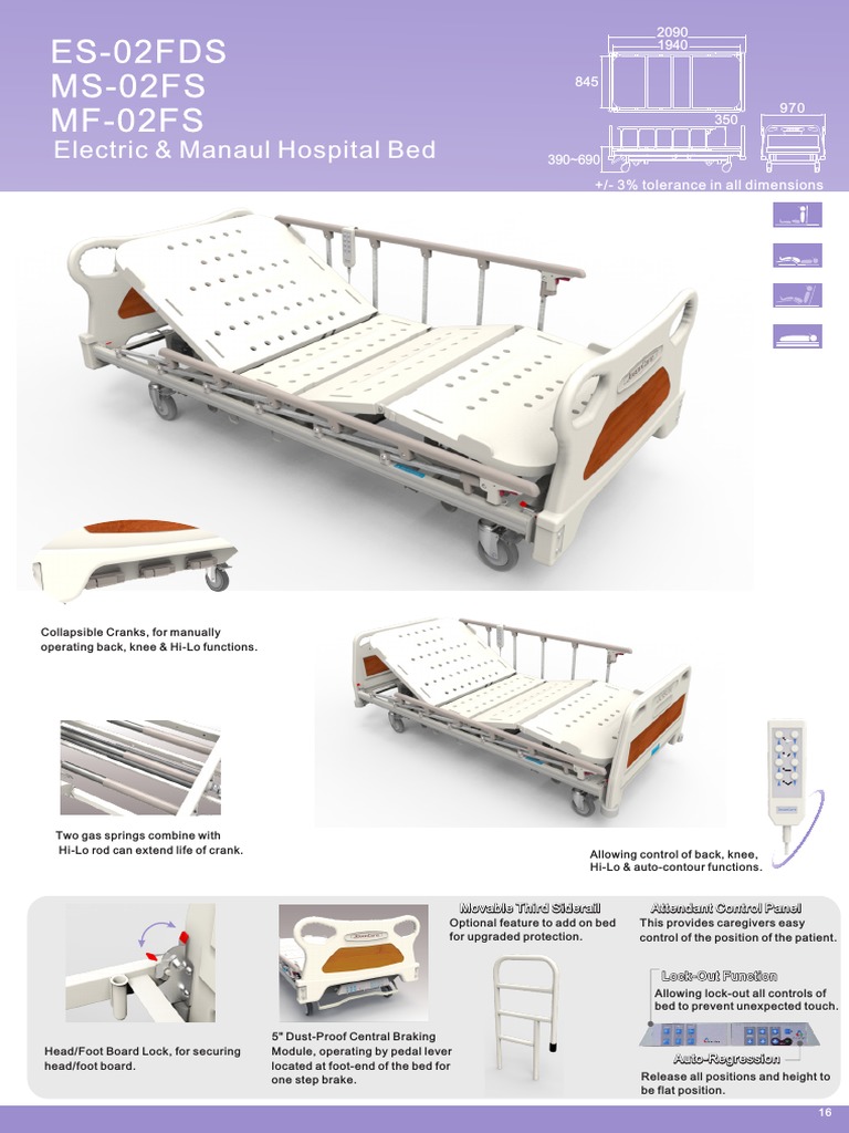 ES-02FDS - Electric Hospital Bed | PDF | Automotive Technologies ...