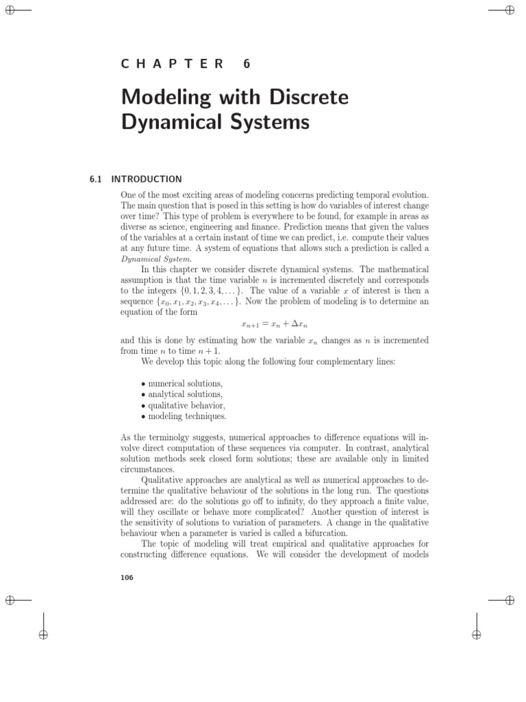 Modeling With Discrete Dynamical Systems | PDF | Recurrence Relation | Equations