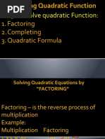 Complete Factoring Guide | PDF | Factorization | Mathematics