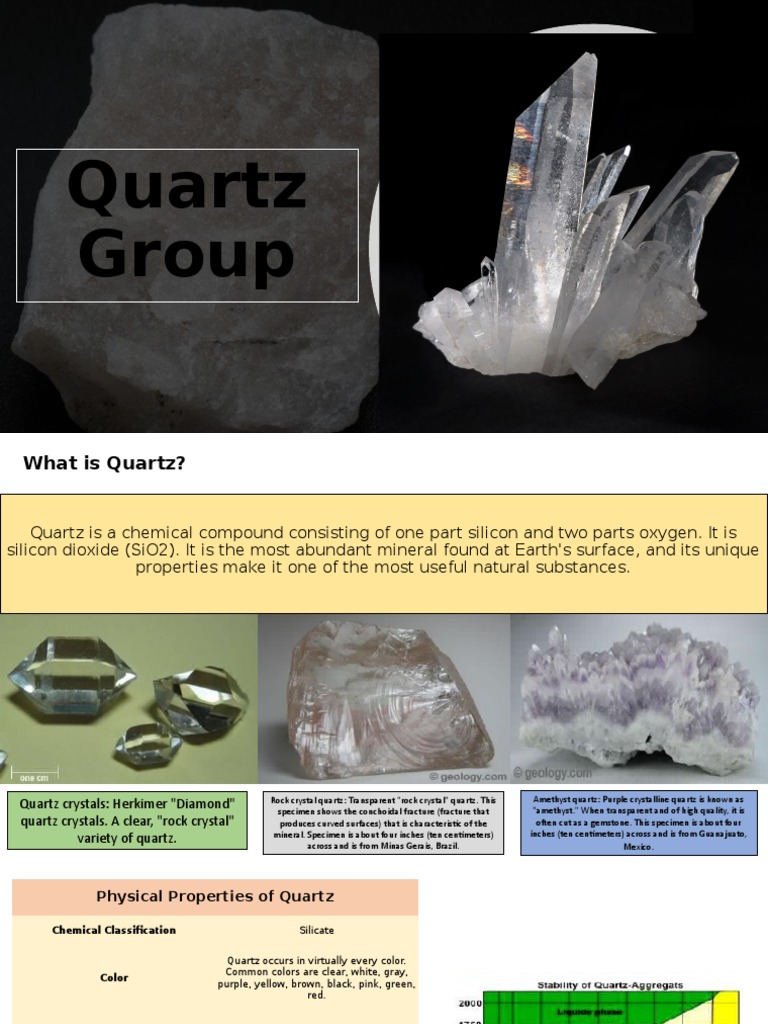 Quartz Group | PDF | Quartz | Silicon Dioxide
