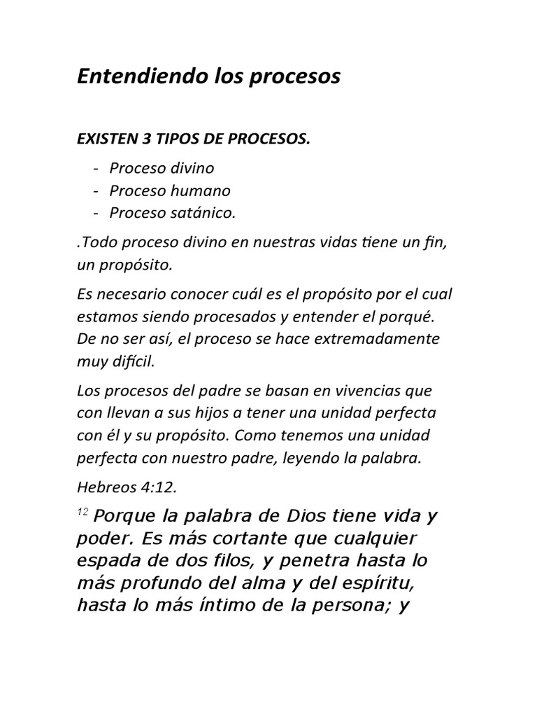 Entendiendo Los Procesos de Dios | PDF | Adán | Justicia