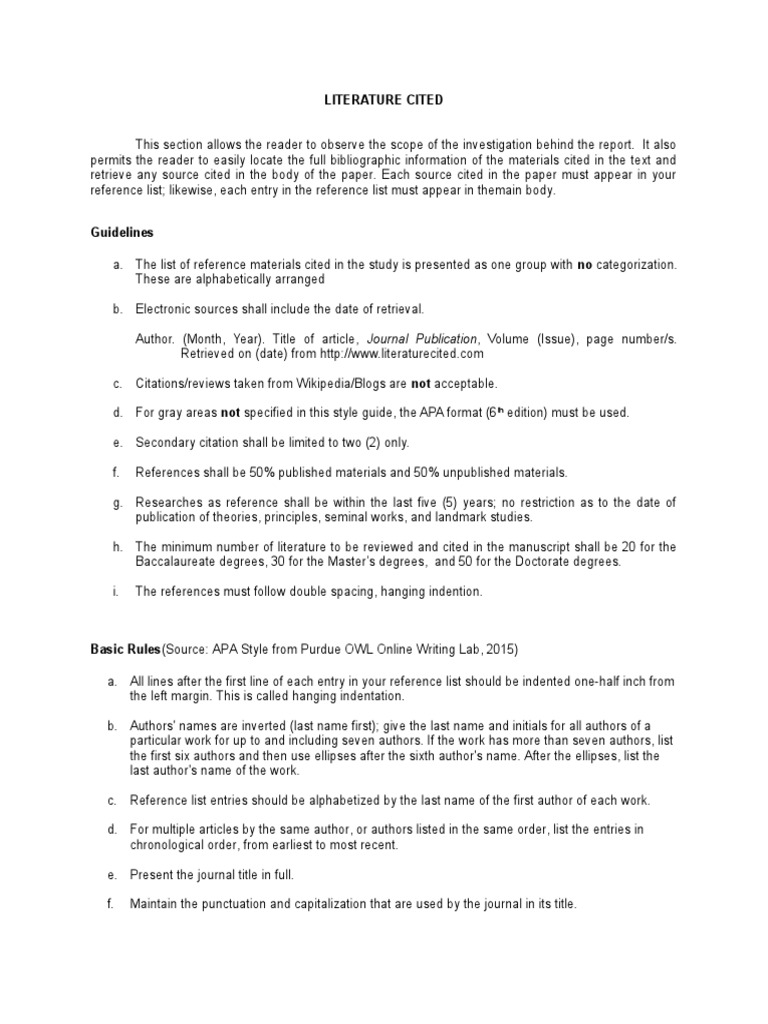 Citations Format | PDF | Apa Style | Citation