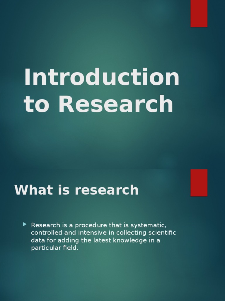 Week 1-3a - Research Introduction 1 | PDF | Science | Psychological ...