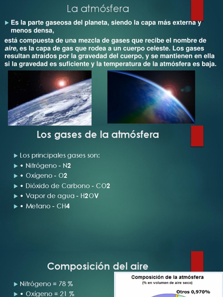 La atmósfera terrestre: composición, estructura y su importancia para ...