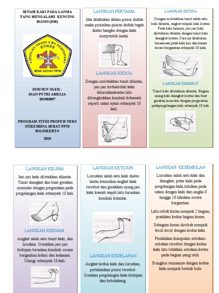 Leaflet Senam Kaki DM | PDF