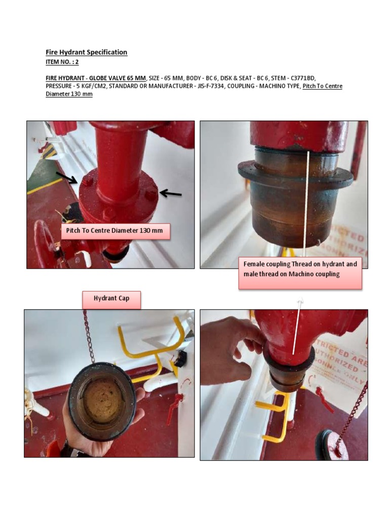 Fire Hydrant Specification | PDF | Home & Garden | Technology & Engineering
