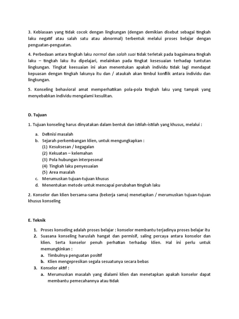 Model Model Konseling | PDF