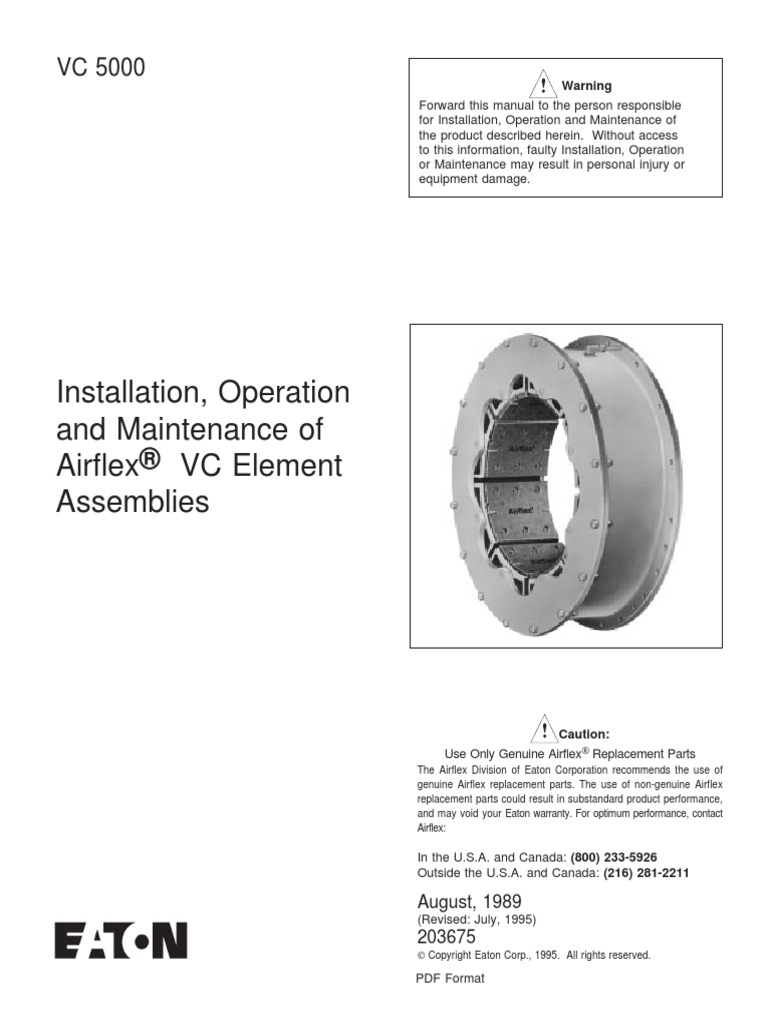 Installation Maintenance VC5000 Elements PDF | PDF | Clutch ...