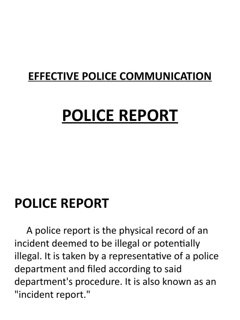 Effective Police Communication | PDF | Police | Witness
