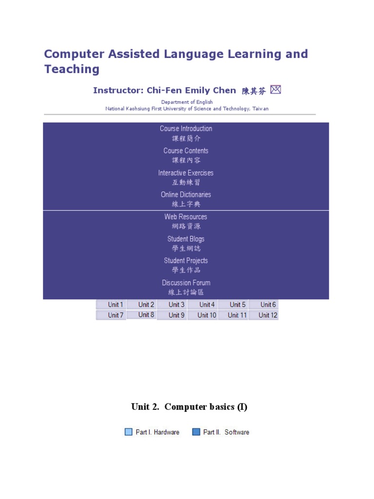 Materi Computer Assisted Language Learning and Teaching 2 | PDF ...