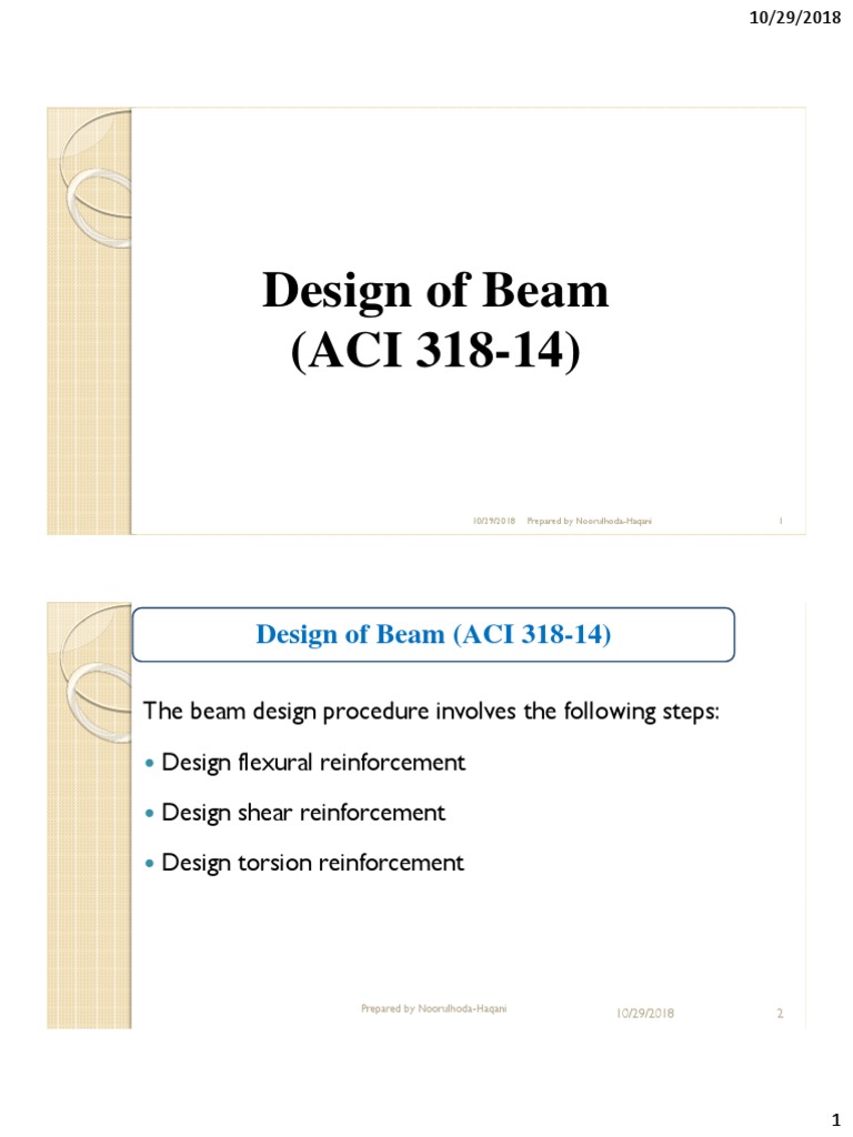 Beam Design PDF | PDF
