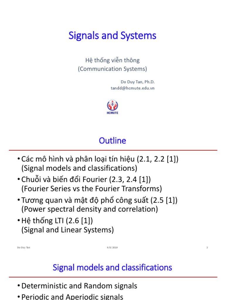 Chap2 - Signals and Systems PDF | PDF | Spectral Density | Fourier Transform