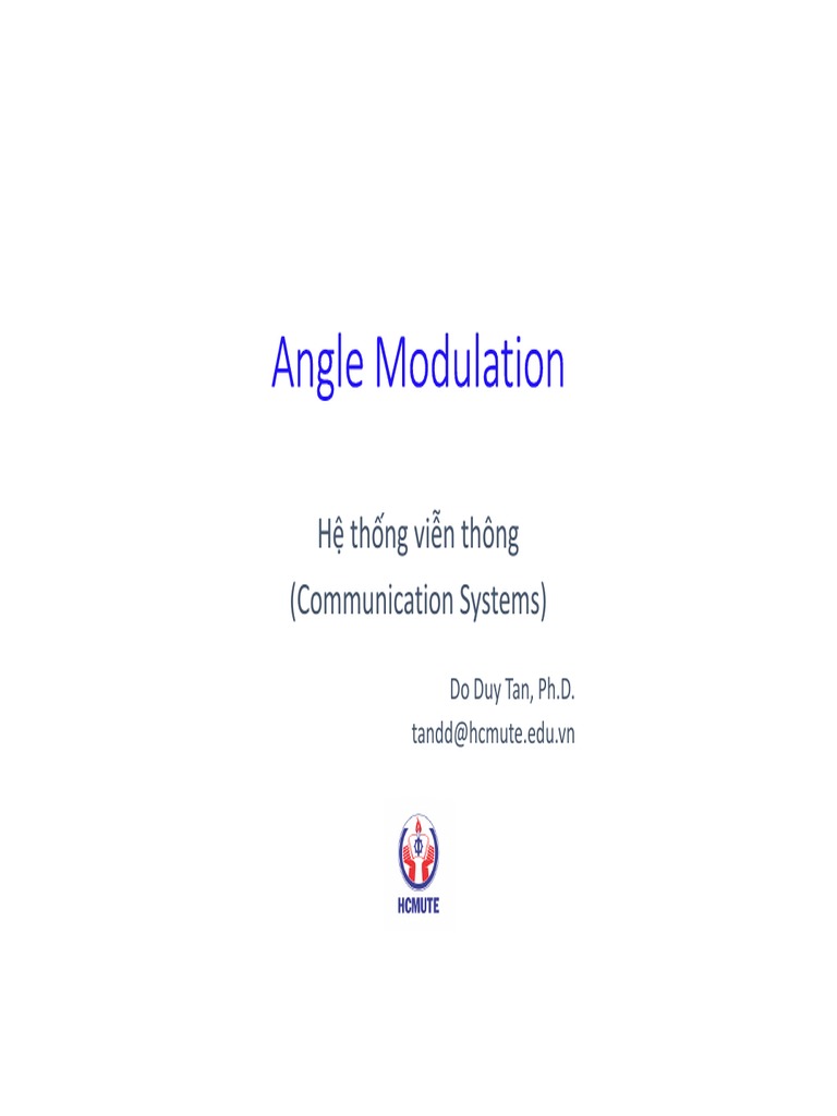 Chap5_Angle-Modulation | PDF | Frequency Modulation | Modulation