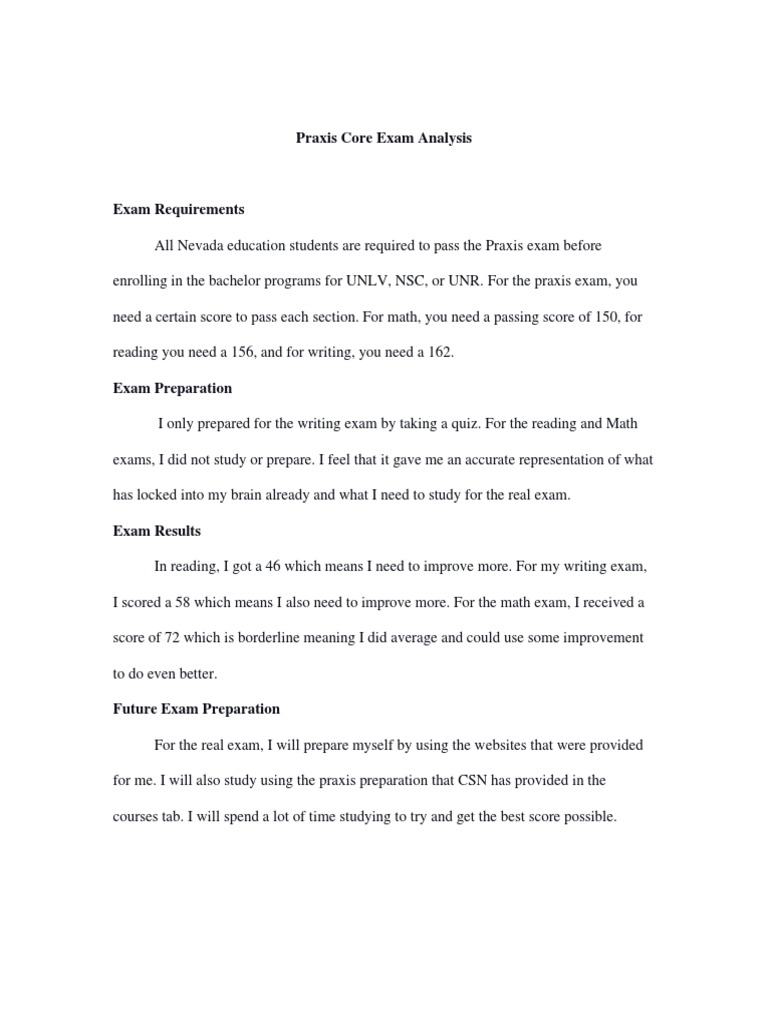 Praxis Analysis Paper 1 1 | PDF