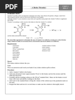DCPIP Test for Vitamin C in Foods | PDF | Vitamin C | Titration