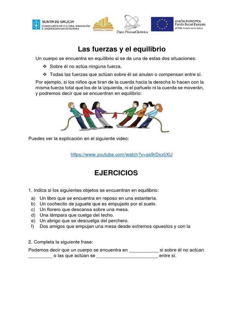 Las Fuerzas y El Equilibrio | PDF