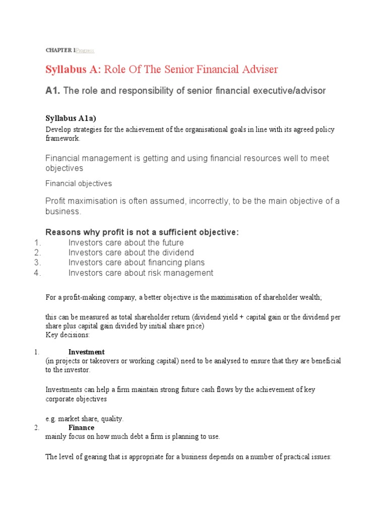 Purpose of Financial Management | PDF | Dividend | Investor