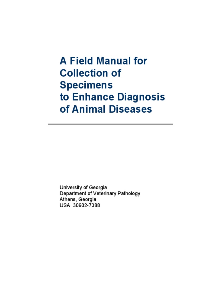FieldManual A Field Manual For Collection of Specimens To Enhance ...