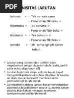 Contoh Perhitungan Tonisitas | PDF