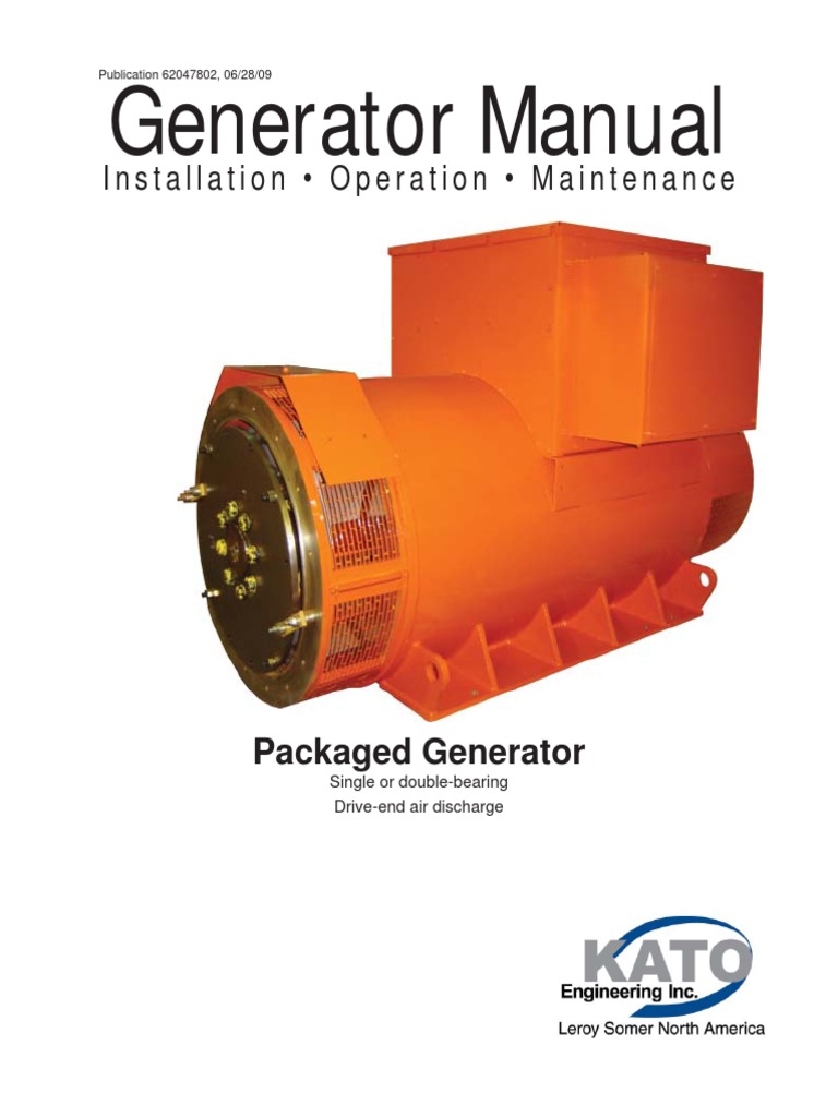 Generator Manual: Installation - Operation - Maintenance | PDF ...