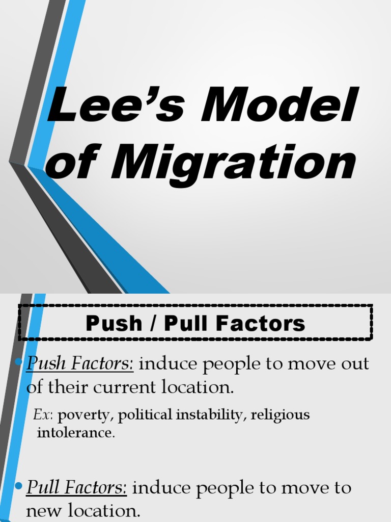 Lees Model of Migration | PDF