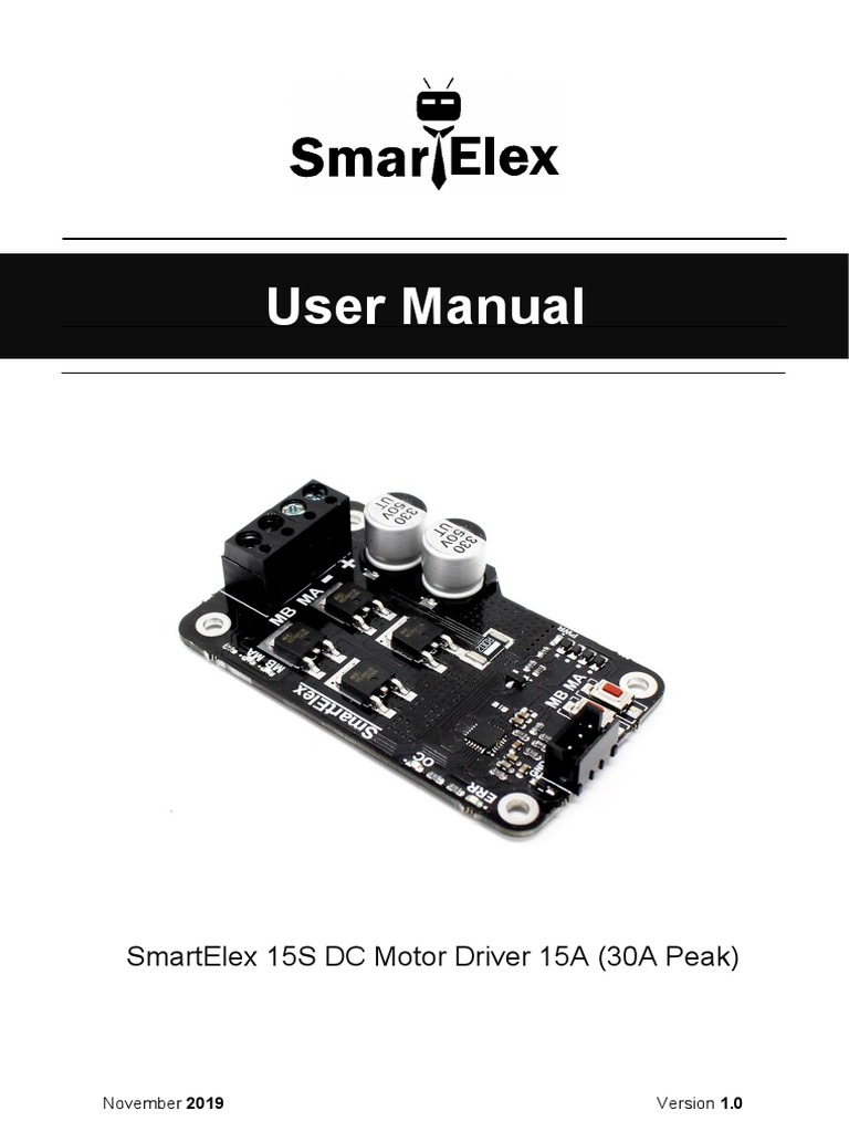 SmartElex 15S Motor Driver Manual | PDF | Electricity | Electronic ...