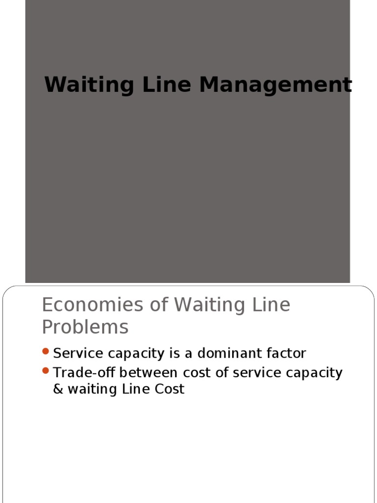 Service Process-Waiting Line | PDF | Business | Teaching Mathematics