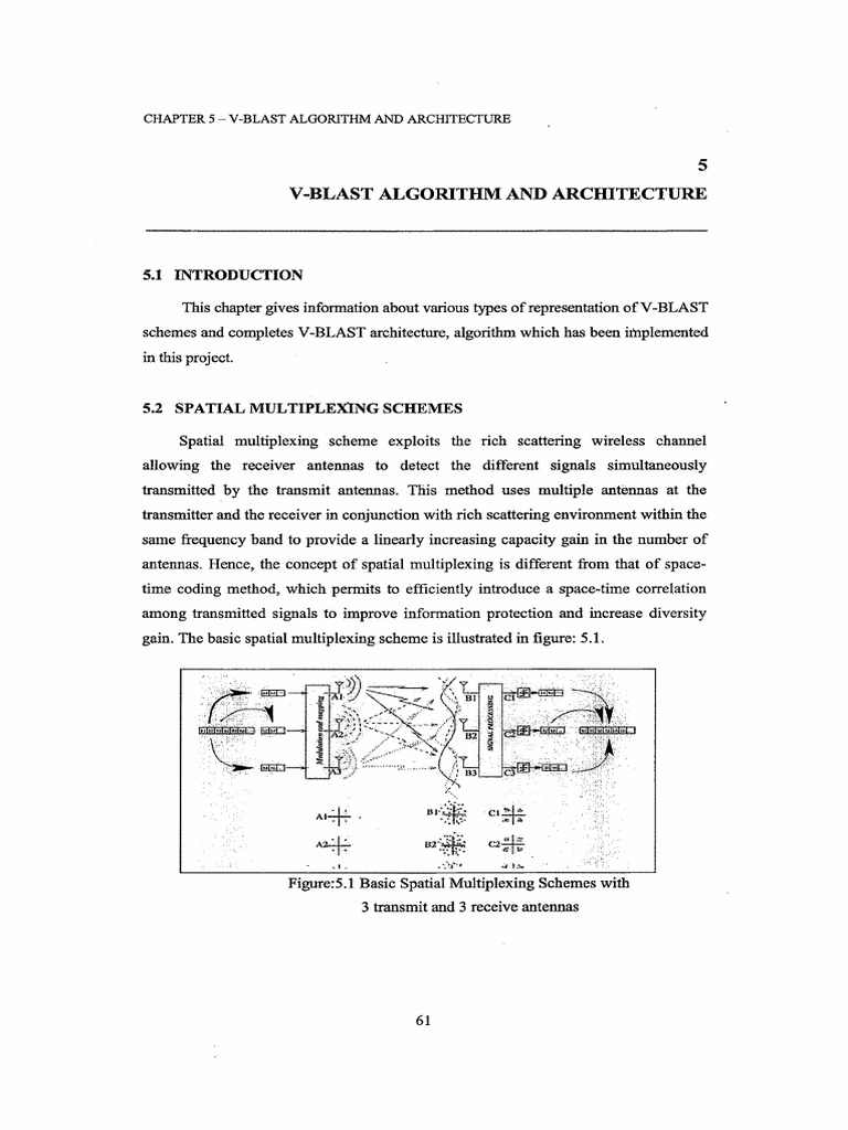 V Blast Vs D Blast PDF | PDF | Multiplexing | Matrix (Mathematics)