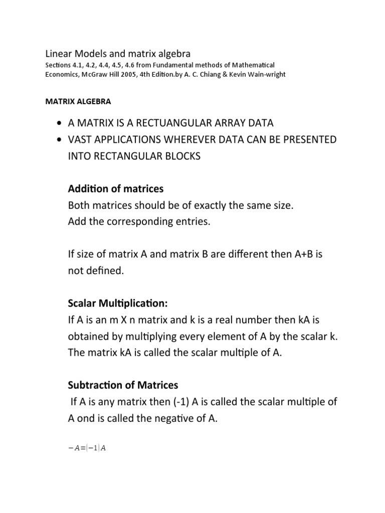 Basic Matrices 2017 | Download Free PDF | Matrix (Mathematics) | Operator Theory